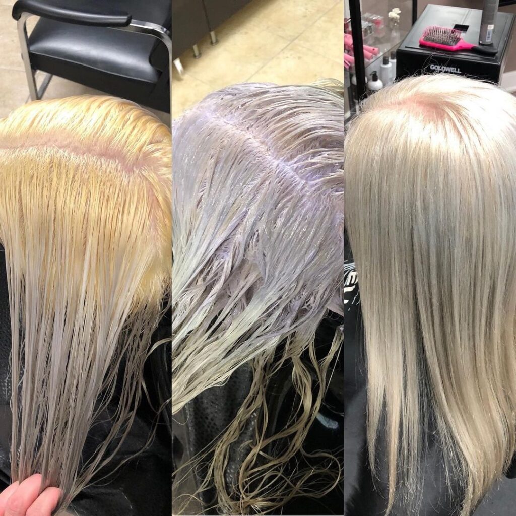 How to Tone Your Yellow Hair to Ash Blonde? | Hera Hair Beauty